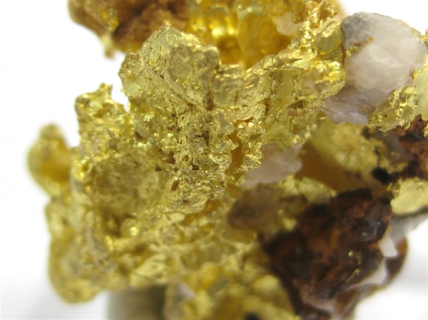 Crystalline Gold from California, 2.94 cm x 1.84 cm x 1.33 cm, 15.4 ...